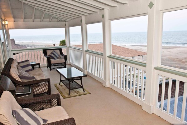 Ocean View Terrace W/ Wifi, Pool Access, & Amazing Water Views - Tybee Island, GA