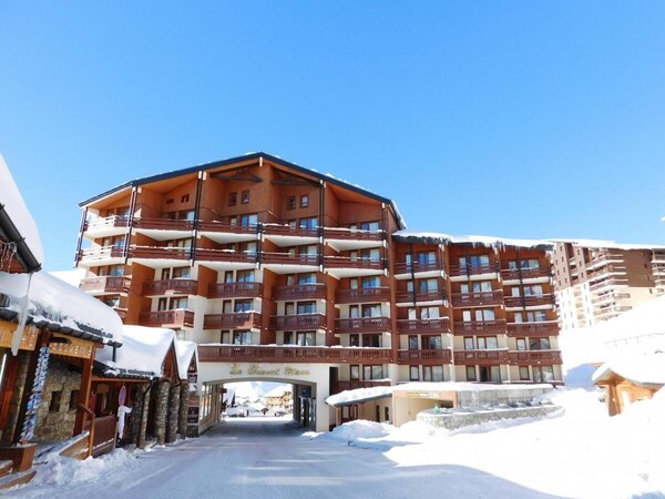 100m From Resort Center, Fitness, Balcony, Tv, Ski Locker, 33m², Val Thorens - Val Thorens