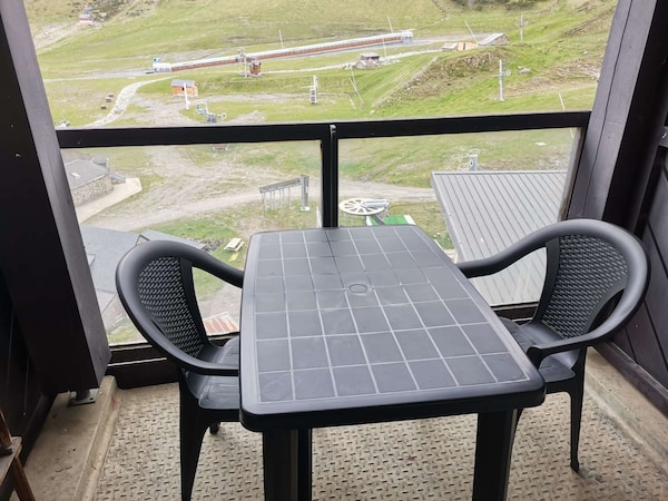 Studio Cabine 4 Pers, Pied Des Pistes Avec Parking Couvert, Balcon Sud, Centre Station - Payolle
