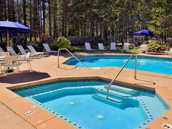 Close To Lake Michigan, Skiing, Golf. Trout Creek Condo #85 - 2 Bedroom Loft, 2 Baths. On-site Pools - Harbor Springs, MI