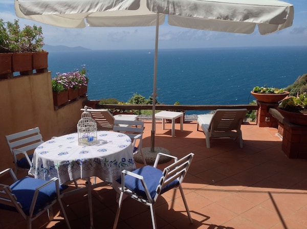 Haus Mit Meerblick Ausgestattet Strandpool - Monte Argentario