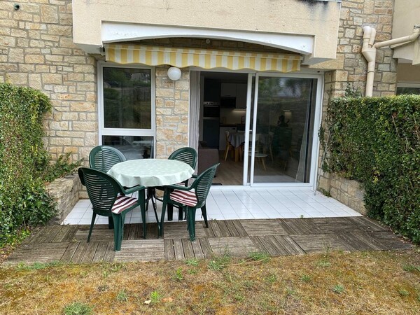 Pleasant T2 Apartment On The Ground Floor Of A Quiet Residence, 400m From The Main Beach Of St Cast, 1... - Saint-Jacut-de-la-Mer