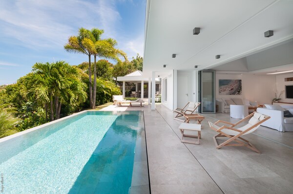Villa Palm  | Ocean View - Located In  Tropical Grand Cul De Sac With Private Pool - Saint Barthélemy