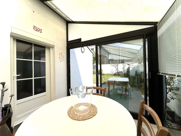 Maison De Plain-pied Avec Jardin Et Véranda, Proche Centre De Pornichet, 3 Chambres, Wifi - La Baule-Escoublac