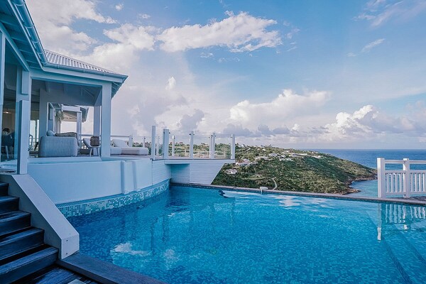 Villa Milonga | Ocean View - Located In  Magnificent Marigot With Private Pool - Saint-Barthélemy Island