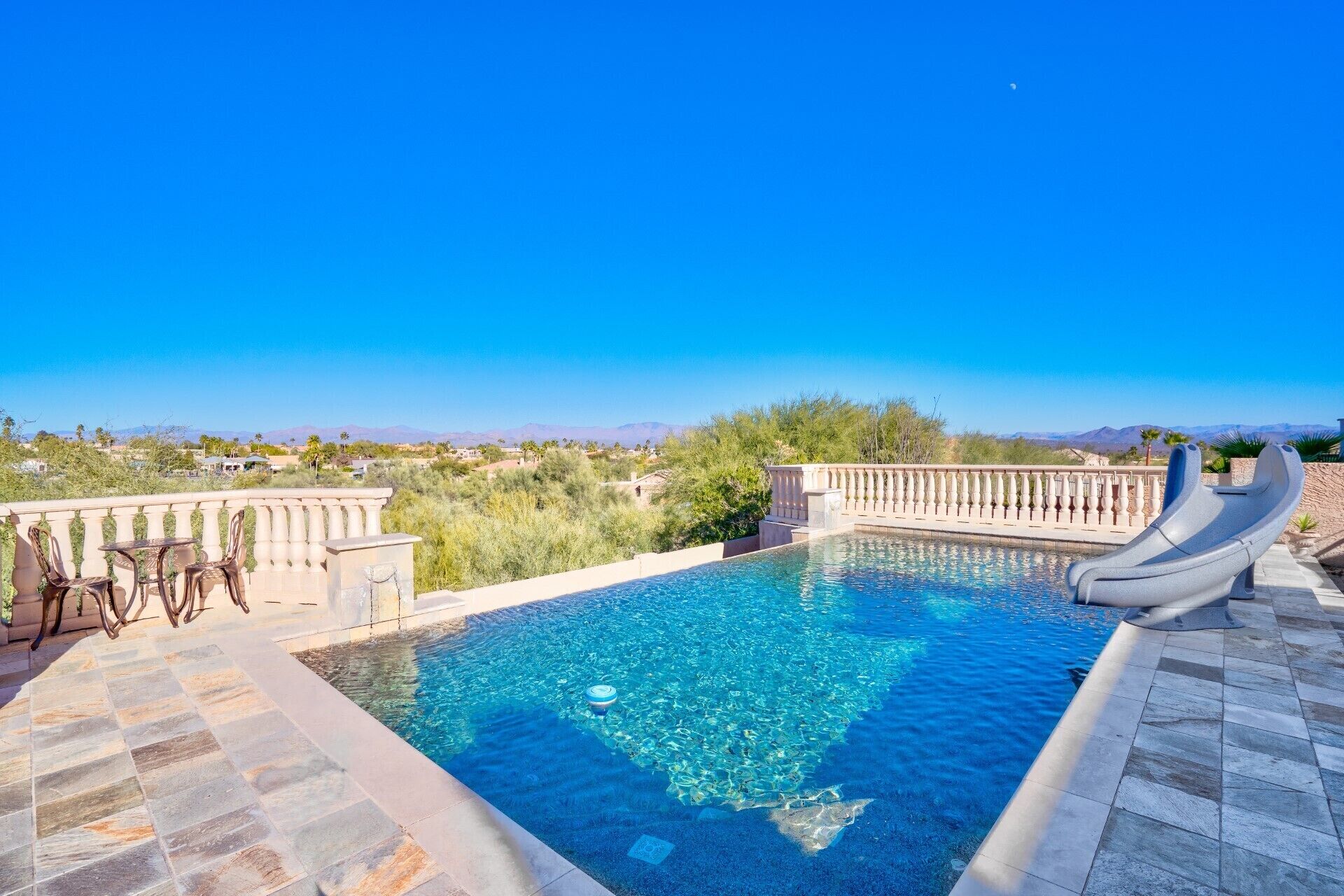 Mountain Views Heated Infinity Pool Hot Tub Waterslide Fountain Hills Vrbo