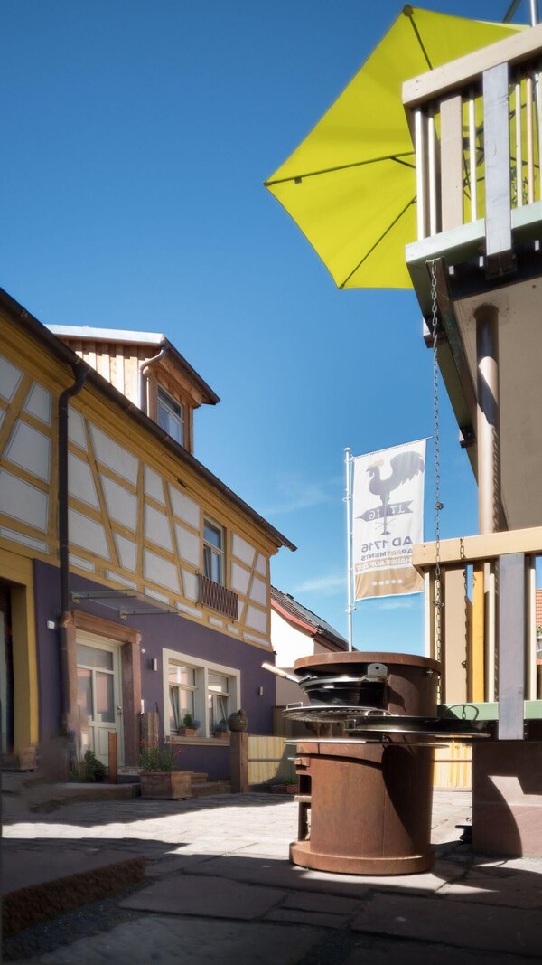 Das Gaeuls-stadl  Superior-dz Im Ehemalige Pferdestall Der Hofstallung - Marktheidenfeld