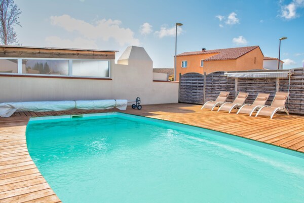 La Palme,languedoc Roussillon <Br>région Occitanie<br>villa Tout Confort Avec Piscine<br> - Port-la-Nouvelle