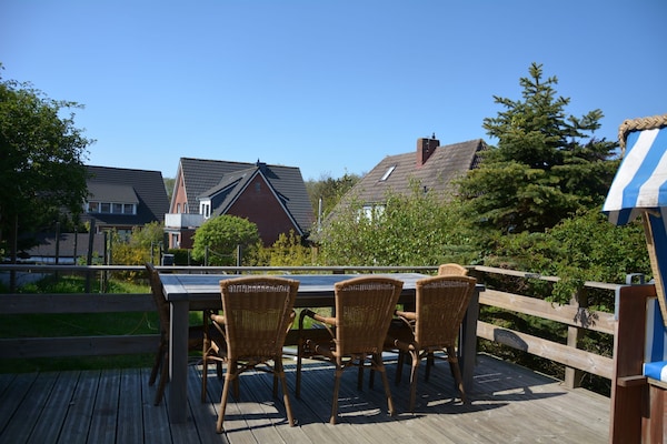 Ferienwohnung Seeadler Mit Balkon Und Eigener Terrasse An Den Dünen - Amrum