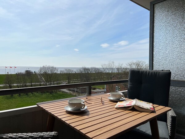 Renovierte Ferienwohnung Für 2 Personen Mit Meerblick - Westerdeichstrich