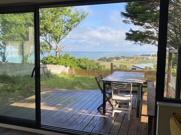 Villa Anglo-normande Vue Mer - Plage de Donville-les-Bains