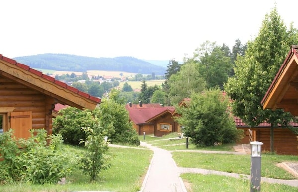 Sta-24 - Log Cabin With Stylish Furnishings & Terrace - Naturerlebnisdorf - Bavaria