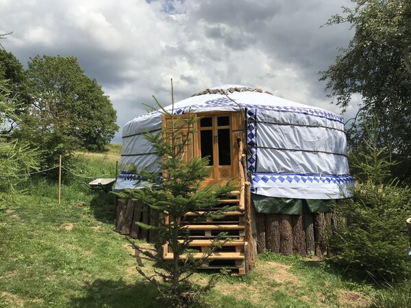 Yurt-superior-baño Privado-vista A La Montana - Puy-de-Dôme