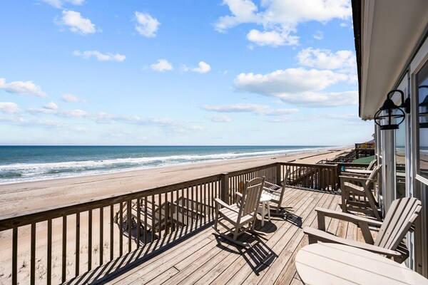 Beach Front Family Paradise | 2 Oceanfront Decks! - Topsail Beach, NC