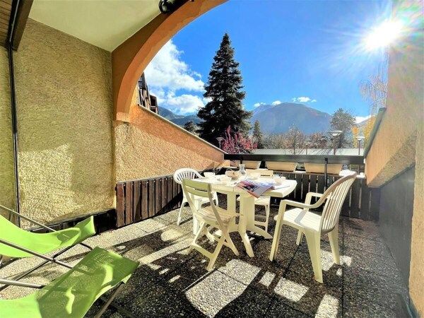 150m From Resort Center, 1st Floor, Balcony, Tv, 26m², Serre Chevalier - Briançon