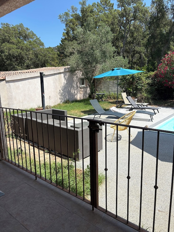 On The Beach Road Villa With Pool - Palombaggia