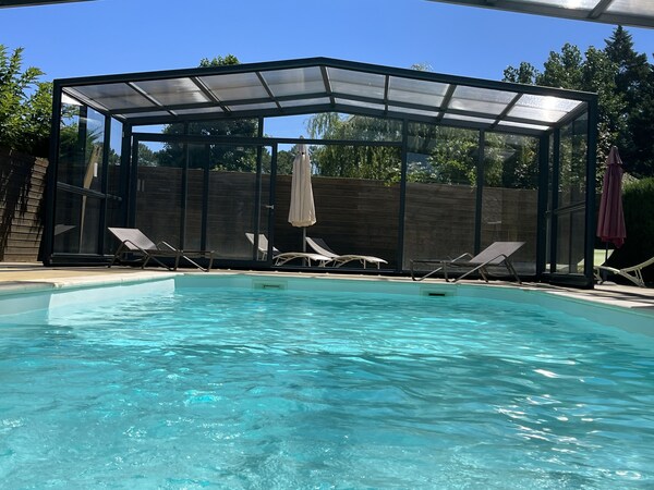 Locationsudlandes, Duplex Spacieux,calme, Plein Sud, Piscine Chauffée Couverte - Messanges
