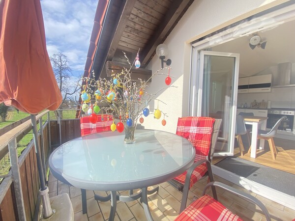 Idyllic Apartment In The Countryside With South-facing Balcony, Parking Space (Wallbox) And Bicycle Room. - 林道
