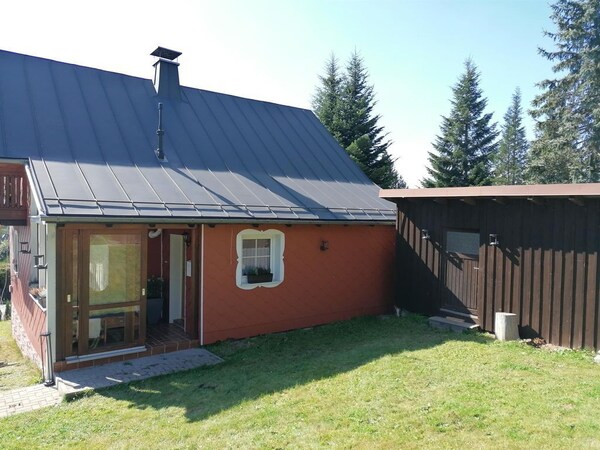 Ferienhaus Fichtelfeeling - Ferienhaus, Dusche, Wc, 2 Schlafräume - Warmensteinach