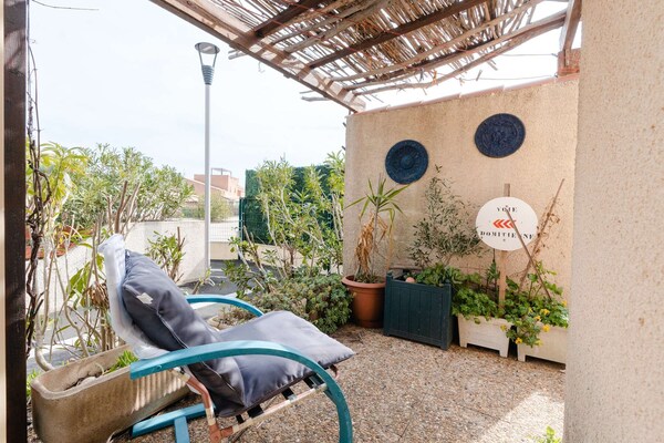 Ls203 Pavillon Climatisé Pour 5 Personnes Proche Mer Avec Piscine - Narbonne