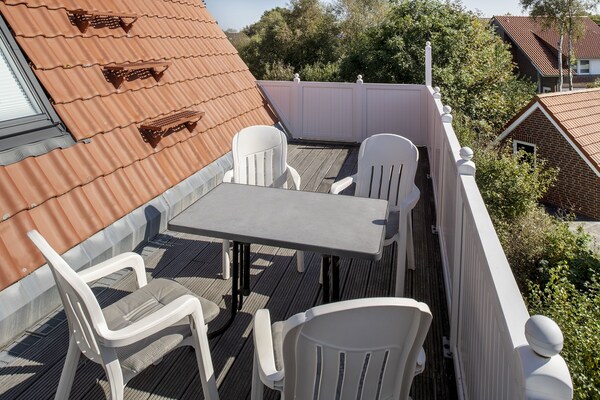 Ferienwohnung -7- Im  Appartementhaus Uhlenkamp Mit Großer Dachterrasse - Langeoog