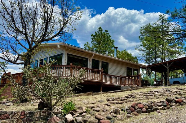 Rustic Modern Cabin On A Cliff Face With Amazing Views. - Lake Roberts, NM