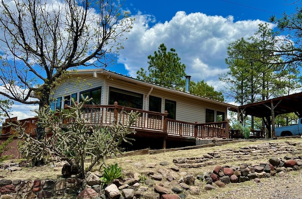Rustic Modern Cabin On A Cliff Face With Amazing Views. - Lake Roberts, NM