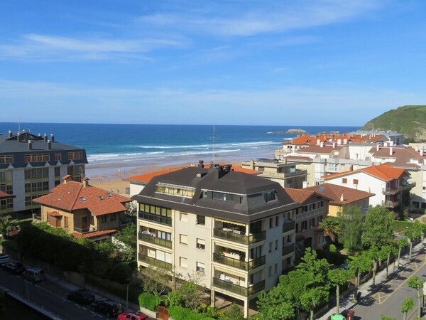 Apartamento Euromar - Piscina, Tenis, Playa Y Vista Espectacular By Egona - Azpeitia