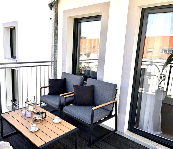Apartment-deluxe-private Bathroom-balcony-blumenstraße 54 - 萊比錫